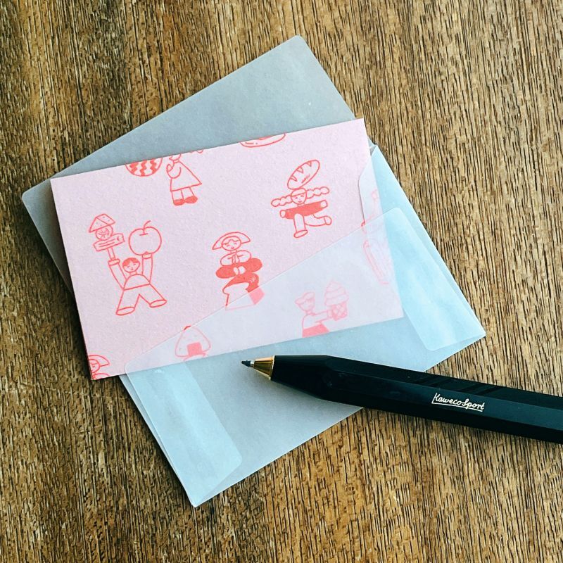 Nishiwaki x Mizushima: Mini Letter Writing Set - People & Food – Tabiyo ...