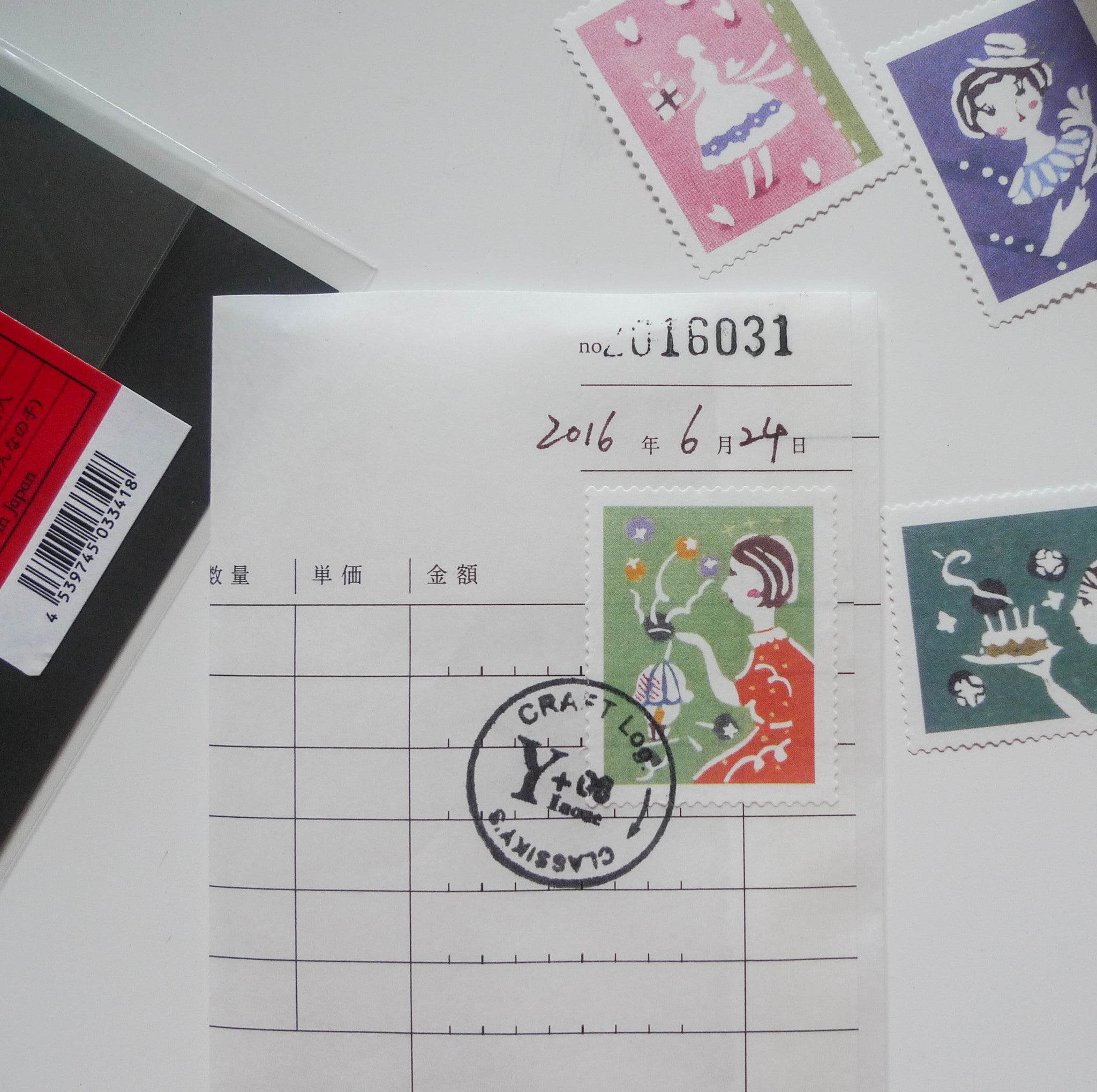 [Discontinued] Mihoko Seki x Classiky: Water-activated Stamp Stickers ...