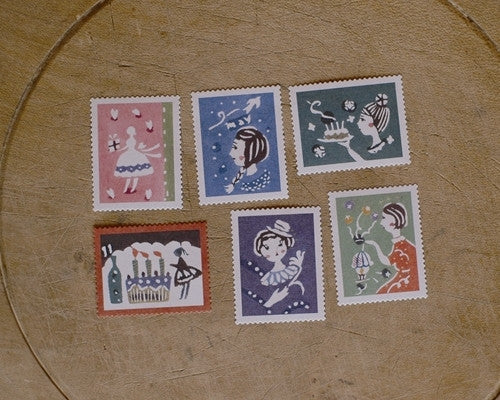 [Discontinued] Mihoko Seki x Classiky: Water-activated Stamp Stickers ...